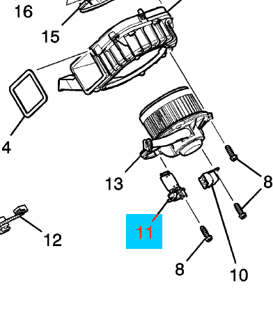 10397098 - Heating and Air Conditioning Blower Motor Resistor 2006-2010 ...