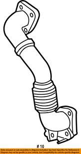 2006-2007 GM Passenger Side Exhaust Manifold Outlet Pipe 97365041 ...