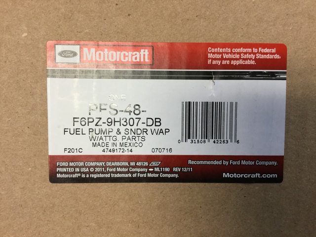 OEM Genuine Ford Fuel pump and Sender unit F6PZ-9H307-DB | eBay