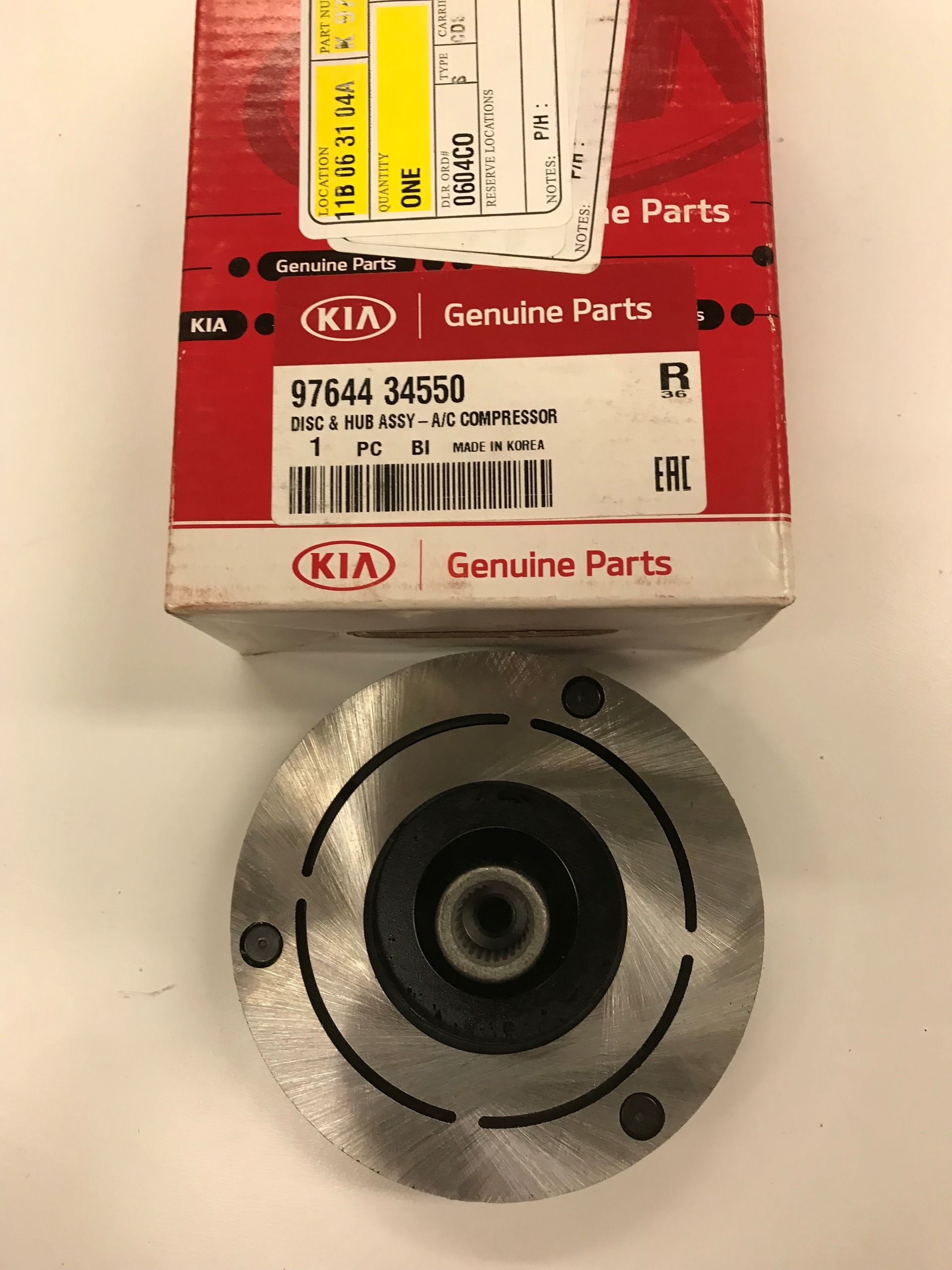 97644-34550 - A/C Compressor Clutch Hub 2005-2025 Kia | Kia.Parts Store
