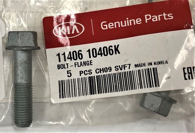11406-10406K - Torque Arm Mount Bolt 2001-2025 Kia | Kia.Parts Store
