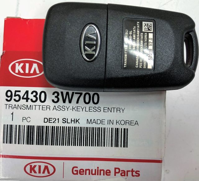 95430-3W700 - Keyless Entry Transmitter 2011-2012 Kia Sportage | Kia ...