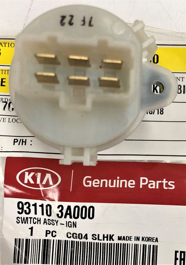 93110-3A000 - Ignition Switch 2004-2006 Kia Amanti | Kia.Parts Store