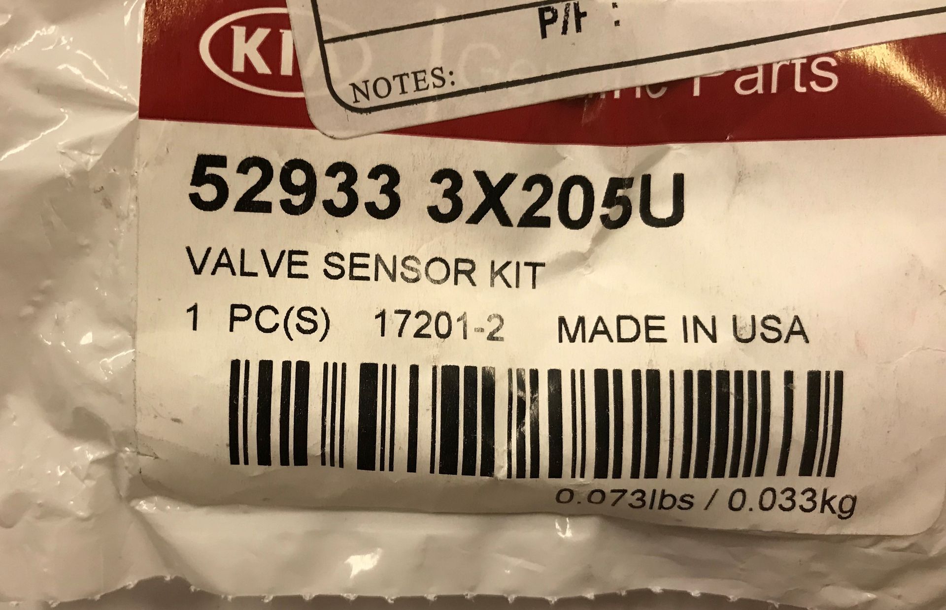 52933-3X205-DS - Tire Pressure Sensor 2014-2018 Kia | Kia.Parts Store