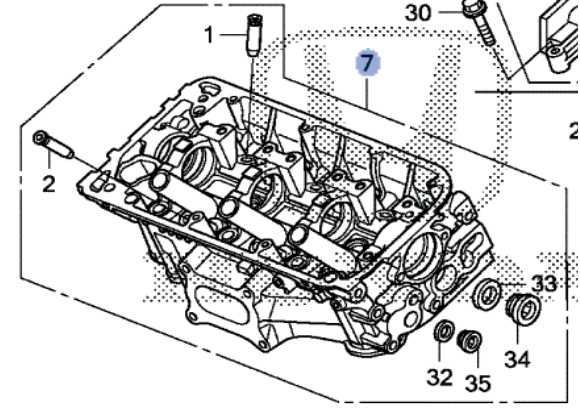 12300-R70-810 - 2008-2017 Honda - Cylinder Head | Honda Parts Guys