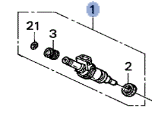 06164-P2J-000 - Fuel Injector (ONE) - 1996-2002 Honda | Genuine Honda Parts