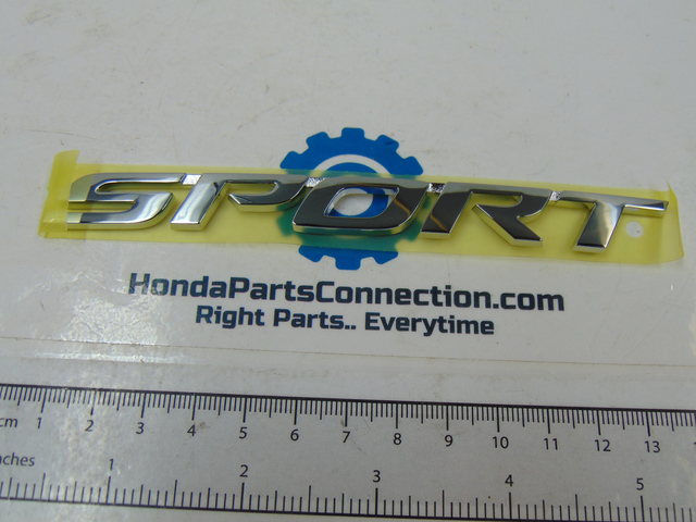 75752-T2A-A01 - Emblem, Rear (Sport) - 2013-2017 Honda Accord | Genuine ...