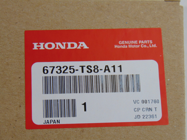 67325-TS8-A11 - 2012-2015 Honda Civic - Tape R Front Door Sash (Upper ...