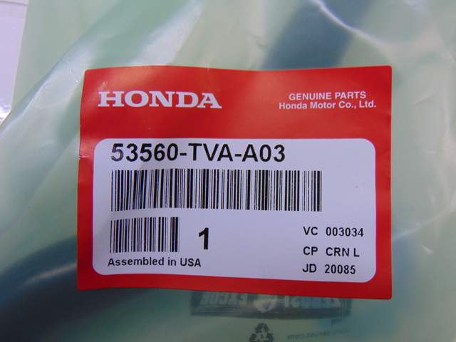 53560-TVA-A03 - End L Tie Rod - 2018-2020 Honda Accord | Genuine Honda ...