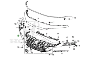 71202-T20-A01 - 2022-2024 Honda Civic - Side Trim | Genuine Honda Parts