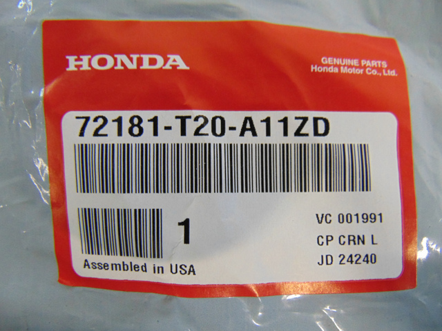 72181-T20-A11ZD - 2022-2025 Honda - Handle, Outside | Honda Parts Cheap