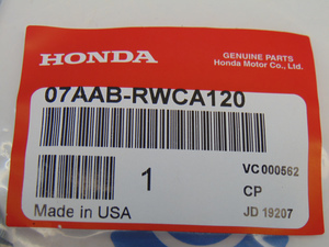 07AAB-RWCA120 - Camshaft Lock Pin Seat - Genuine Honda Parts