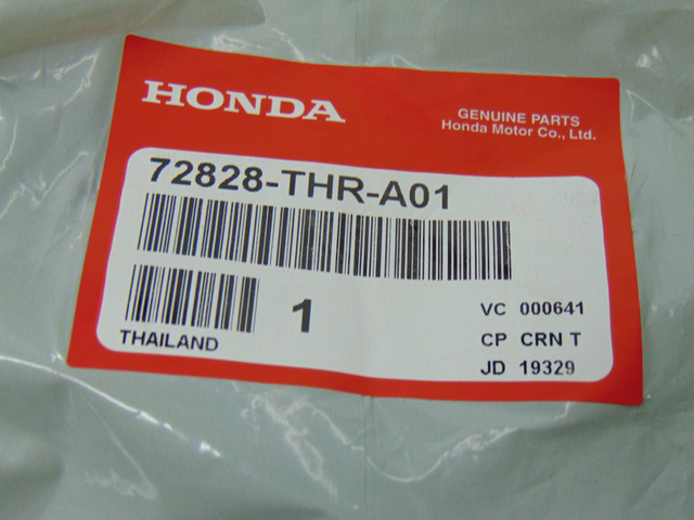 72828-THR-A01 - Weatherstrip R Slide Door (Lower) - 2018-2020 Honda ...