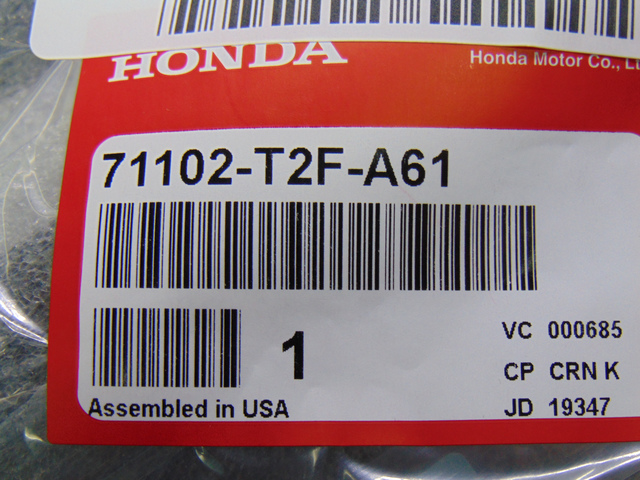 2016-2017 Honda Accord (Passenger side) Front Fog Light Garnish 71102 ...