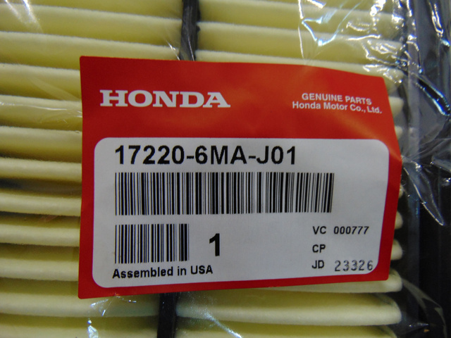 Air Filter Oem Genuine Honda Engine Air Filter 17220-PNB-505 Honda Oem ...