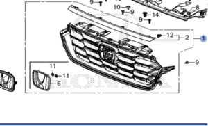 71200-3A0-A31 - 2023-2025 Honda CR-V - Grille | Honda Parts Guys