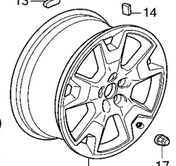 42700-TGS-A11 - Disk, Aluminum Wheel (18x8j) (enkei) (wheel) | Genuine ...