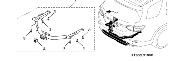 2023-2025 Honda Pilot Tow Trailer Hitch | Honda Parts Guys