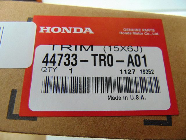 44733-TR0-A01 - 2012 Honda Civic - Trim Wheel (15) | Honda Parts Cheap