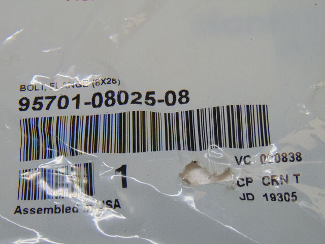 95701-08025-08 - Bolt Flange (8X25) - 1997-2021 Honda | Genuine Honda Parts