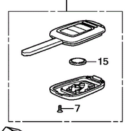 2015-2016 Honda CR-V Keyless Entry Transmitter 35118-T0A-A30 | Honda ...