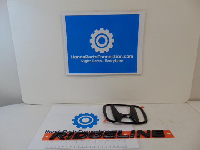 2019-2023 Honda Ridgeline Rear Exterior H Mark Emblem Kit Gloss Black ...