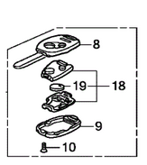 2007-2008 Honda Fit Key, Immobilizer & Transmitter (Blank) 35111-SLN ...
