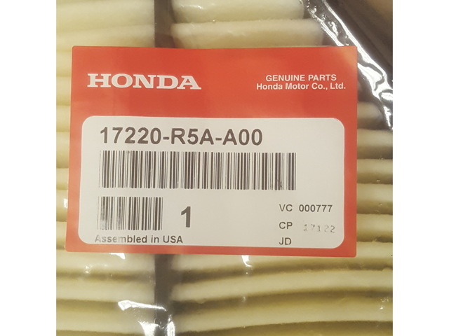 2012-2014 Honda CR-V Filter Element 17220-R5A-A00 | Genuine Honda Parts