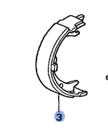 43154-S47-N01 - Shoe Parking Brake - 2002-2011 Honda | Genuine Honda Parts