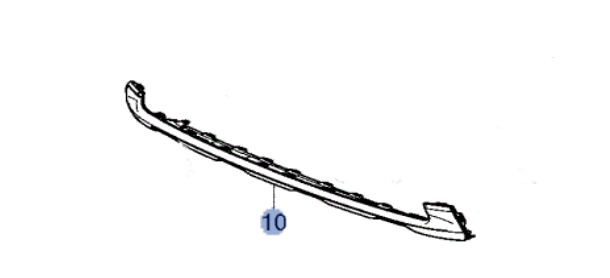 71115-T90-A10 - 2023-2025 Honda Pilot - Air Deflector | Genuine Honda Parts