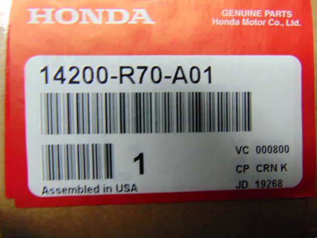 2008-2012 Honda REAR Camshaft 14200-R70-A01 | Genuine Honda Parts