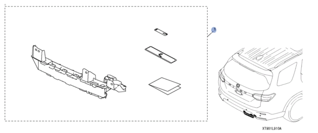08L91-T90-100A - 2023 Honda Pilot - Hands-Free Trailer Hitch Adapter | Genuine Honda Parts