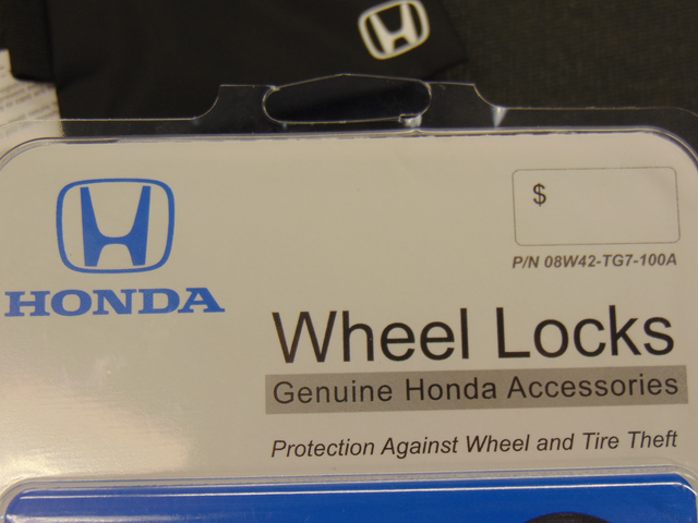2019-2025 Honda Wheel Locks Set Black Pilot Passport Ridgeline Civic ...