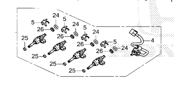 06160-5A2-305 - Injector | Honda Parts Cheap