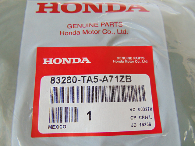 83280-TA5-A71ZB - Sun-Visor Assembly, L *NH686L* (Mirror) (Warm Gray ...