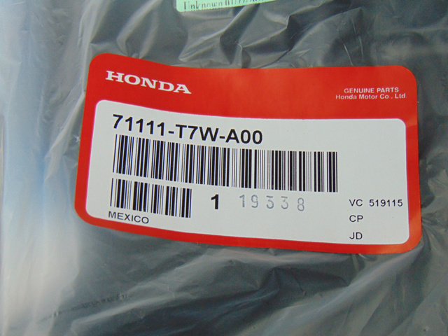 71111-T7W-A00 - Guide R Front Bumper Air - 2016-2018 Honda HR-V ...