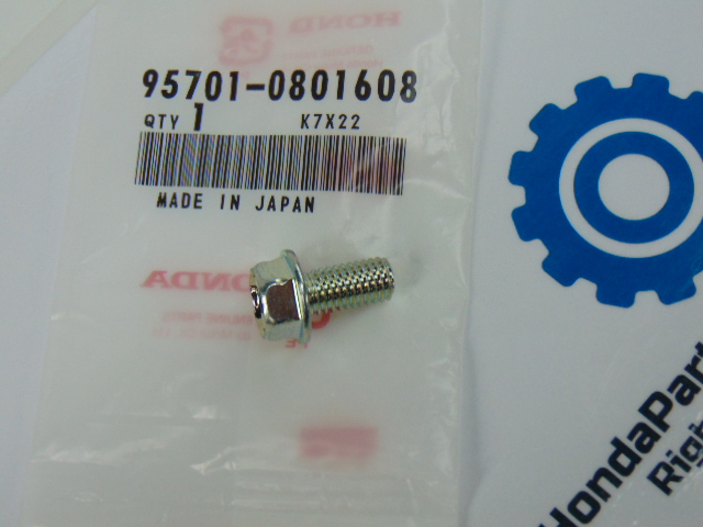 95701-08016-08 - Bolt Flange (8X16) - 1997-2021 Honda | Genuine Honda Parts