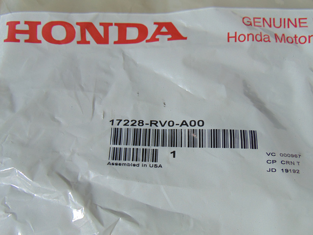 2011-2017 Honda Odyssey Air Flow Tube 17228-RV0-A00 | Honda Parts Guys