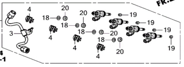 06160-5PA-305 - Injector Kit Fuel (superceded from 16010-5PA-305 ...
