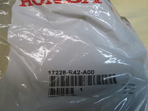 17228-R42-A00 - Tube Air Flow - 2008-2015 Honda | Genuine Honda Parts