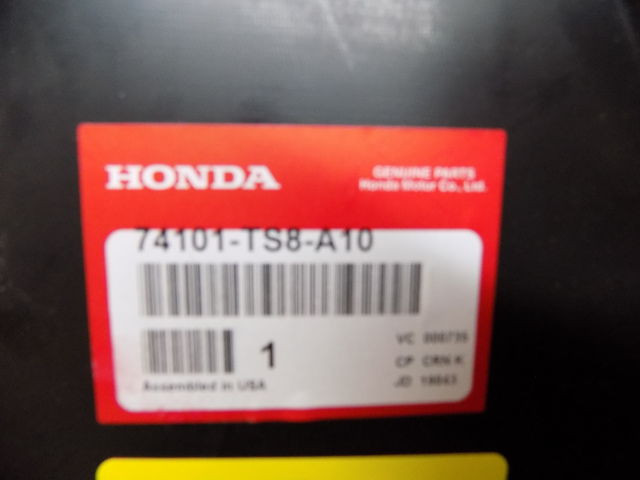74101-TS8-A10 - Fender Liner, Right Front (Inner, Passenger) - 2012 ...