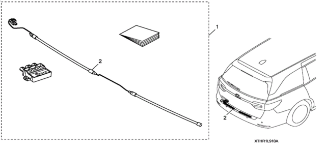 2018-2024 Honda Odyssey Power Tailgate Sensor Adapter (Trailer Hitch ...