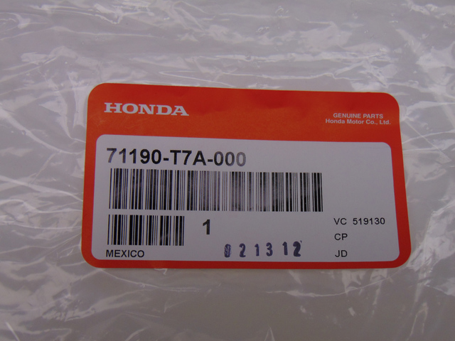 2016-2018 Honda HR-V Beam, Left Front Bumper (Upper) 71190-T7A-000 ...