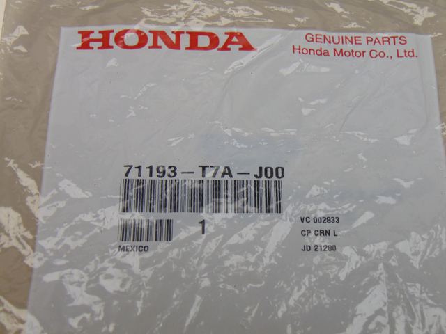 71193-T7A-J00 - 2019-2022 Honda HR-V - Spacer R Front Bumper Side | Genuine Honda Parts