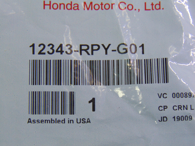 12343-RPY-G01 - 2016-2024 Honda - Gasket Head Cover B | Genuine Honda Parts