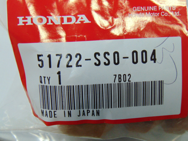 51722-SS0-004 - Rubber Front Bump Stop (Polyurethane) (Kasei) - 1992 ...