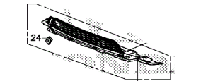 71103-T3W-A00 - Grille Front Bumper - Genuine Honda Parts