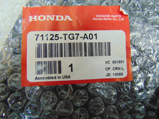 71125-TG7-A01 - Base, Front Emblem - 2016-2018 Honda Pilot | Genuine ...