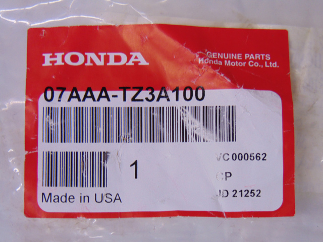 07AAA-TZ3A100 - Lock Release | Genuine Honda Parts