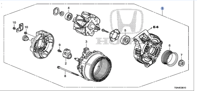 06311-RX0-505RM - Alternator (RMD) - 2012-2015 Honda | Honda Parts Guys